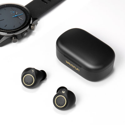 Touch Control Wireless Bluetooth Earpiece Wavefun XPods 3 HIFI AptX IPX7 Long Lifespan