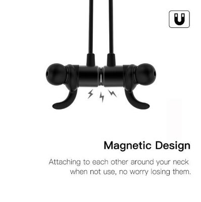 Wavefun Fit Magnetic Bluetooth Headphones Around Neck AptX IPX 5 Waterproof With Mic