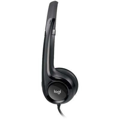 USB atado con alambre sobre los auriculares principales, auricular estéreo Logitech de control de línea H390 del juego