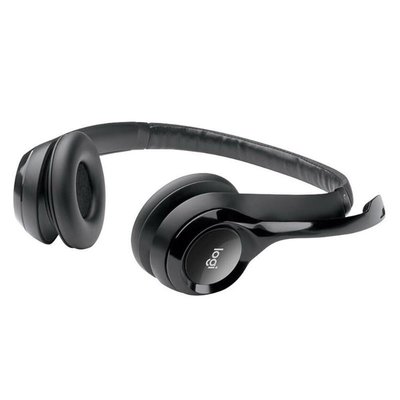 USB atado con alambre sobre los auriculares principales, auricular estéreo Logitech de control de línea H390 del juego