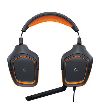 90dB Around Ear Headphones Logitech G231 Prodigy With Folding Unidirectional Mic Lay Flat Earpieces