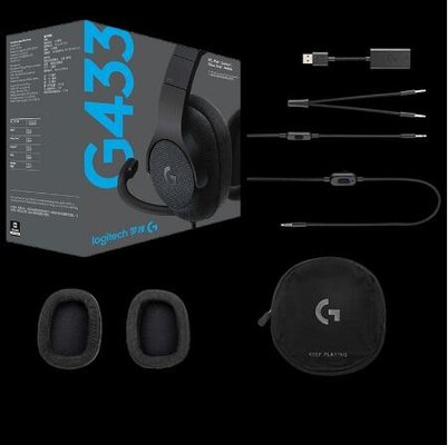 7.1 Surround Wired Headsets Over Ear Headphones Logitech G433 For All Gamer