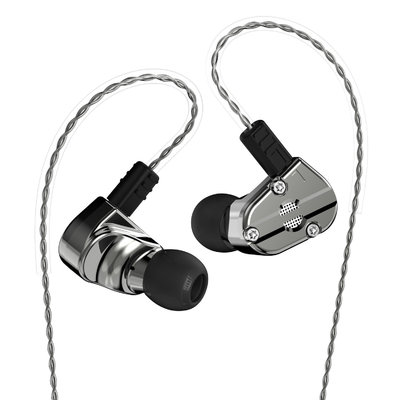 1DD 1BA Hybrid In Ear Earphones HIFI DJ Monitor RevoNext QT5 Dual Drivers Durable