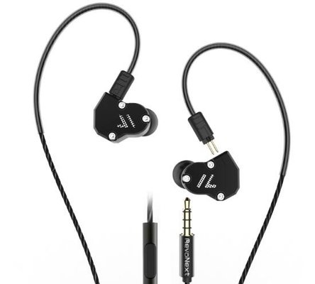 Digital In Ear Earphones RevoNext QT2 Bass Sub Woofer Earbud HIFI DJ Monitor
