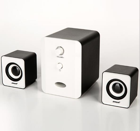 SADA D - 201 3.5mm Wireless Bookshelf Speakers HiFi Stereo Loudspeaker For Computer
