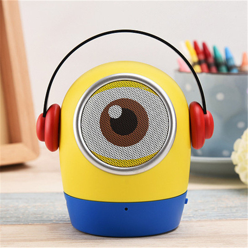Minions JYWT Creative Bluetooth Speakers Hands Free MP3 Player MIC TF USB Toy