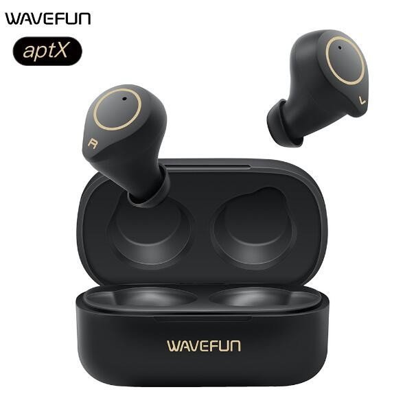 Touch Control Wireless Bluetooth Earpiece Wavefun XPods 3 HIFI AptX IPX7 Long Lifespan