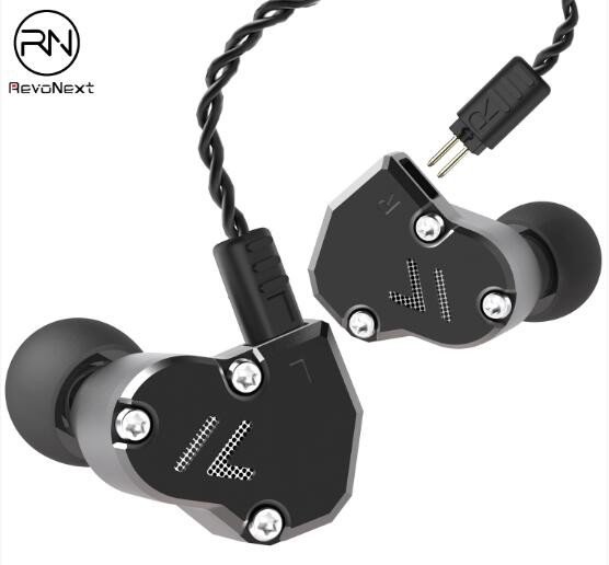 Noise Isolating Headphone In Ear 2DD 1BA Banlanced Armature With Dynamic Metal Shell