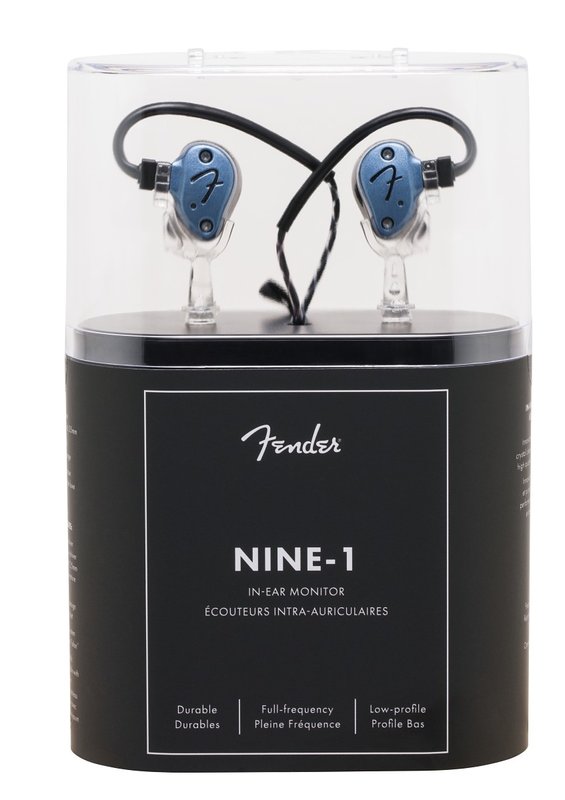 Fender IEM NINE 1 In Ear Earphone Hybrid Driver 1BA Receiver With Carring Case