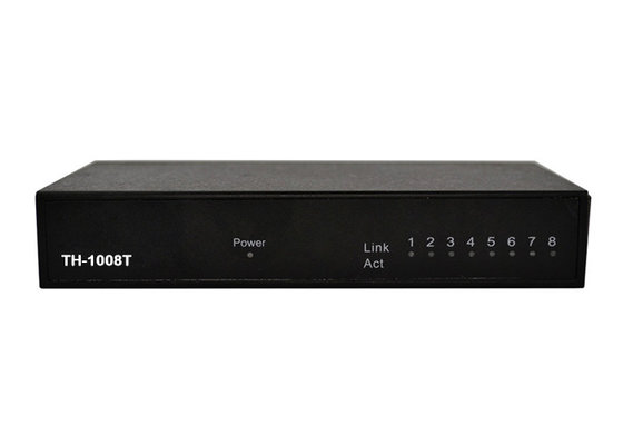 Unmanaged Desktop Ethernet Fiber Optic Network Switch IEEE802.3x Flow Control