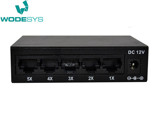 Portable Unmanaged 5 Port Ethernet Network Switch High Speed Performance