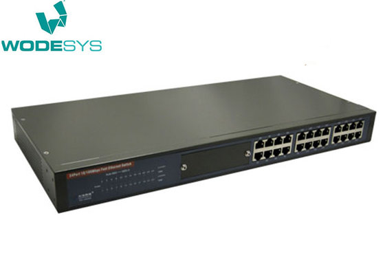 Unmanaged Rackmount Ethernet Network Switch 19 Inch 24 Port 10 /100M