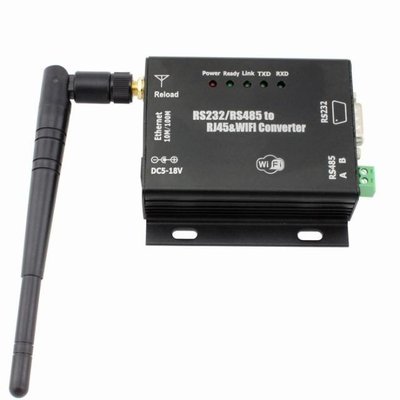 RS232 Wireless Serial Server Data Modules Transceiver , WiFi Serial Port Device Server