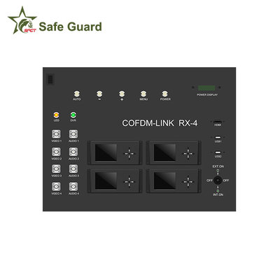 portable 4 channel wireless COFDM video transmission set