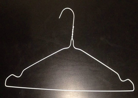 Multiple Colors Powder Coated Wire Shirt Hangers 1.9 Mm Diameter With 21 Cm Length