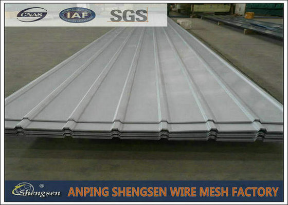Alloy Corrugated Steel Sheets / Corrugated Metal Roof Panels 1m - 11.8m Length