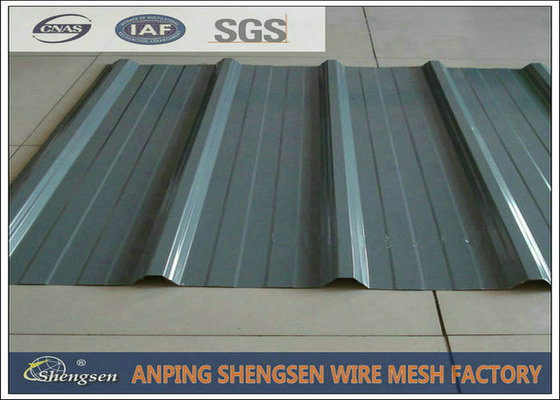 Multicolors Corrugated Sheet Metal Panels 0.15 - 1.0mm For Roof Anti Rust