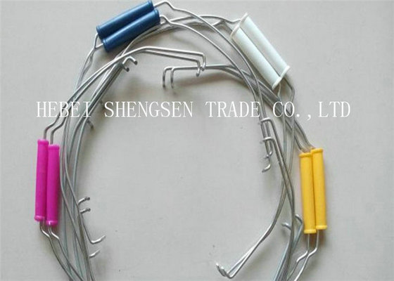 White Color Grip Replacement Bucket Handles , Metal Handles For Buckets