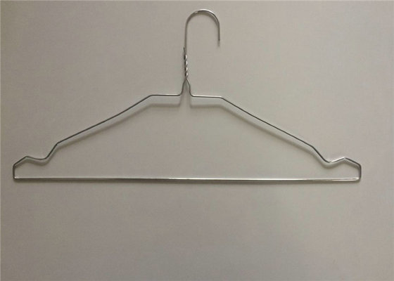 16" 13G Printed Galvanized Wire Hangers , Metal Suit Hangers For Retail Store