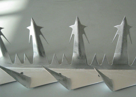 Galvanized Razor Wall Spikes Large Size 2mm Thickness 1250mm Length