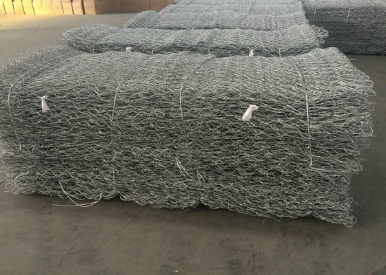 Twill Weave Gabion Wire Mesh Hot Galvanized Wire Material For River Protection