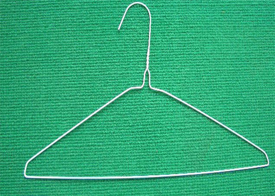 Mild Steel Metal Dry Cleaner Hangers White Coated Surface Custom Printed Logo