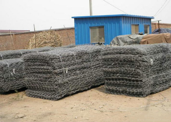 Corrosion Resistance Gabion Box / Wire Mesh Gabion Mattress For Building Fence
