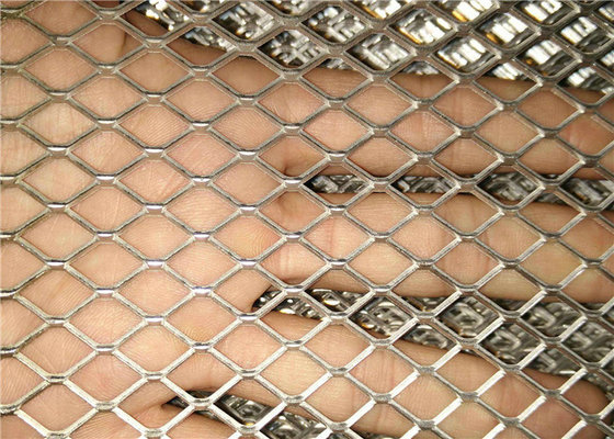 Stretched Perforated Expanded Aluminium Mesh / Expanded Metal Screen Fit Gutter Guards
