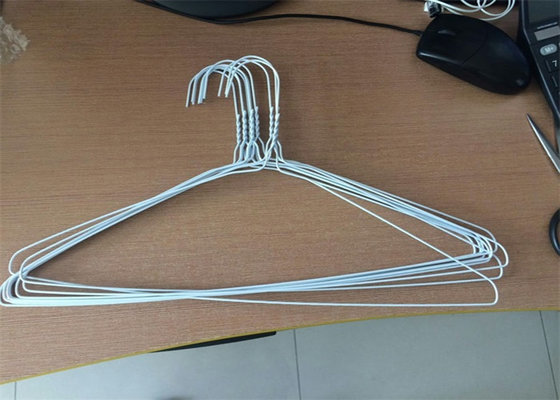 16 / 18 Inch Powder Coated Hanger , Clothes Wire Hanger For Laundry
