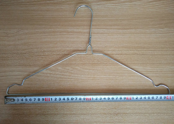 Galvanized Baling Wire Suit Hanger 14.5G Metal Wire Coat Hangers ISO9001 Listed