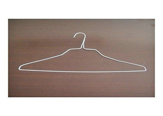 Professional Powder Coated Wire Clothes Hangers White And Blue Colors