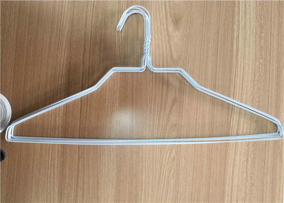 18'' 1.9mm Disposable Heavy Gauge Wire Clothes Hangers , Metal Hook Hanger