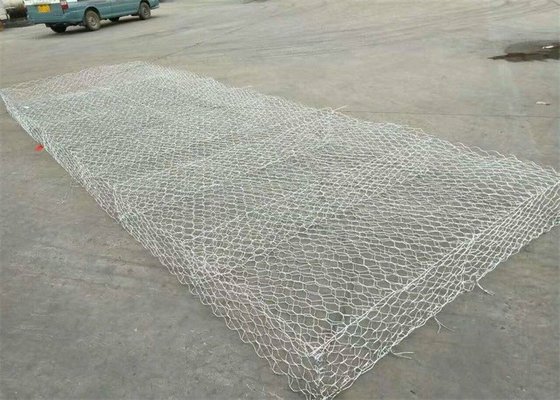 Army Border Perimeter Wire Mesh Gabion Box / Defensive Barriers Hexagonal Hole Shape