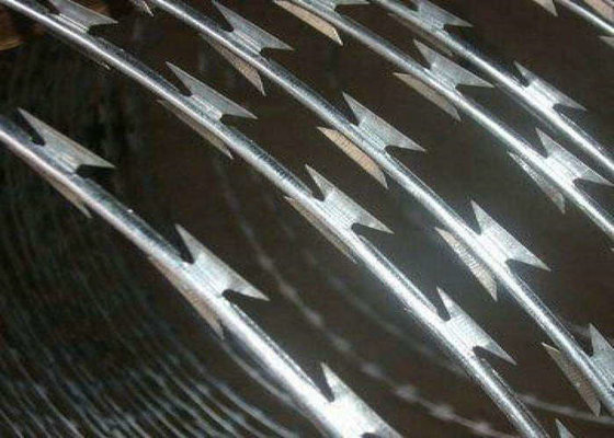 Hot Dipped Galvanized Bto-22 Security Barbed Wire High Tensile Flat Razor Wire