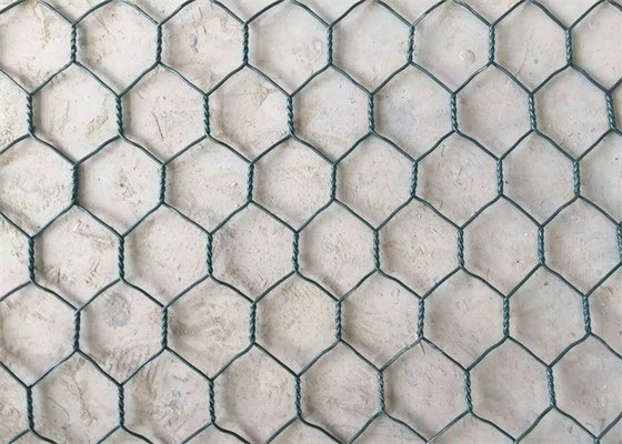 60*80mm Pvc Coated Gabion Box Hexagonal Wire Mesh 2.0-4.0mm Wire Gauge