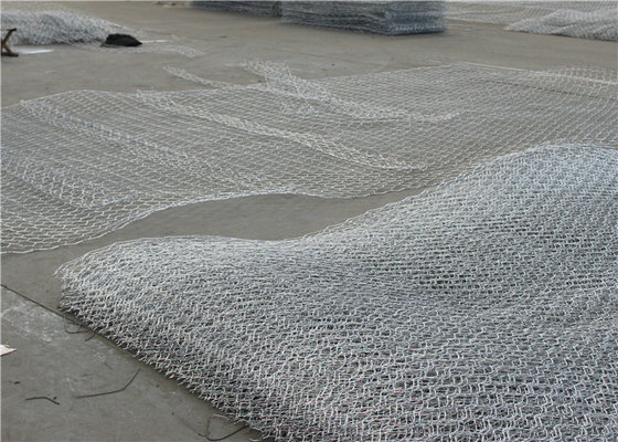 80x100mm Zinc Coated Double Twist Gabion Box For 2x1x1m Rock Filled