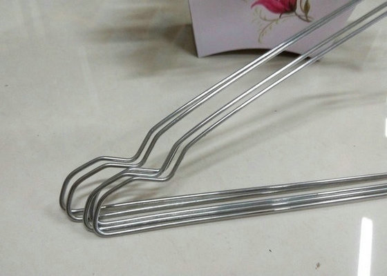 Long Plastic Coated Metal Hangers , Metal Wire Hangers For Clothes Laundry