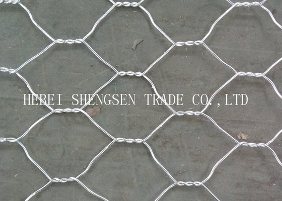 Green / Grey PVC Coated Gabion Wire Mesh Low Carbon Steel For Protection