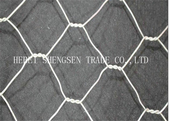 Standard Galvanized Gabion Mesh Wire 80 x 100mm For Engineering Projects