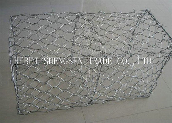 Channel Linings Double Twist Wire Mesh / Hexagonal Wire Mesh For Sea Wall