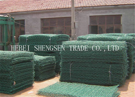 Channel Linings Double Twist Wire Mesh / Hexagonal Wire Mesh For Sea Wall