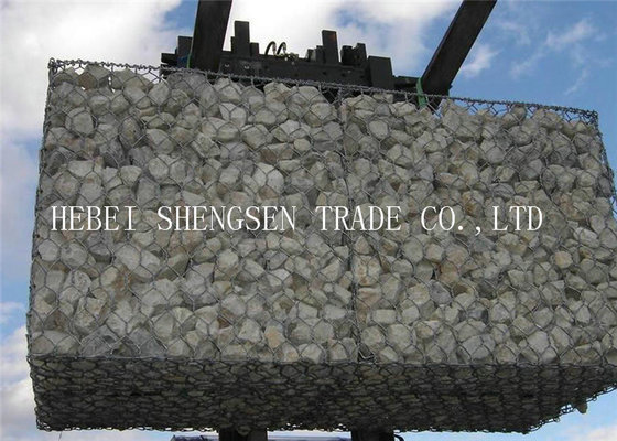 Square Welded Gabion Box 2.0mm Lacing Wire With 6x8 8x10 10x12 Aperture
