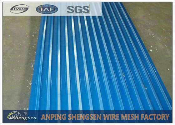Powder Coated Corrugated Metal Roofing Sheets Cold Rolled Zinc Aluminum