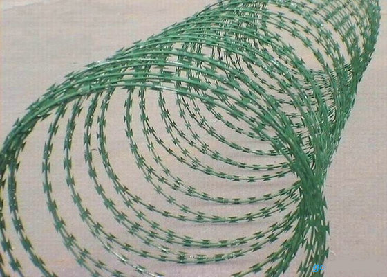 CBT Concertina Razor Barbed Wire Green Hot Dipped Galvanized Razor Wire
