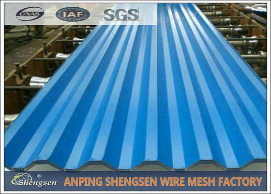 Galvanized / Power Coated Steel Corrugated Sheets Cold Rolled High - strength