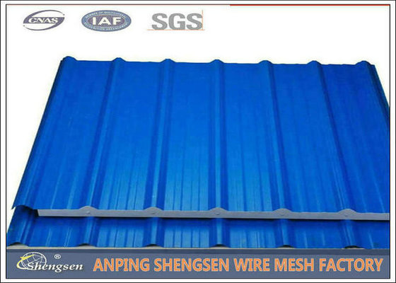 Multi Color Corrugated Steel Sheets 1.2M Width 5M Length 5 - 7um Bottom Paint