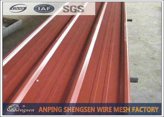 Multi Color Corrugated Steel Sheets 1.2M Width 5M Length 5 - 7um Bottom Paint