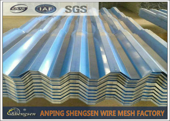 PPGI PVC Coated Corrugated Steel Sheets Low Foundation Cost Easy Construction