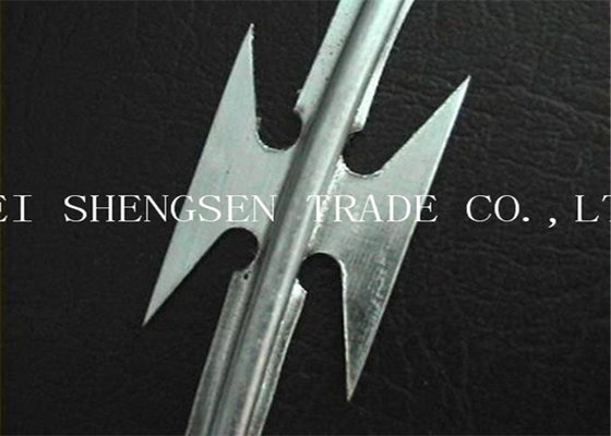 Hot Dipped Galvanized Razor Blade Barbed Wire SS - 02 304 / 304L Concertina