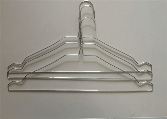 16" 13G Printed Galvanized Wire Hangers , Metal Suit Hangers For Retail Store